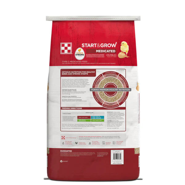 Purina Start & Grow Medicated Crumbles 50lb – McGregor General Store