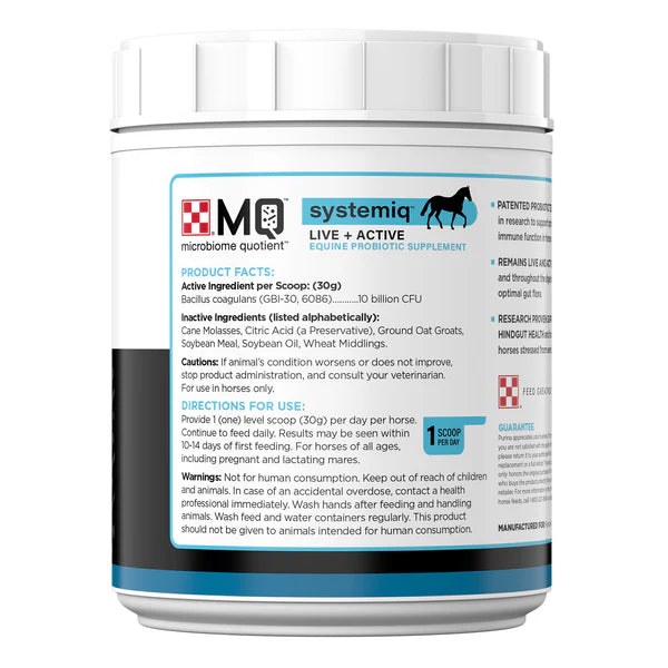 Purina® Systemiq™ Probiotic Horse Supplement – McGregor General Store