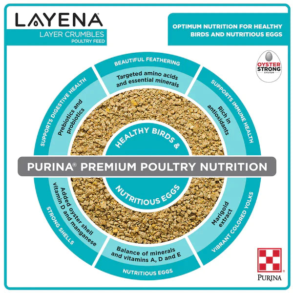 Purina® Layena® Crumbles Chicken Food 50lb – McGregor General Store