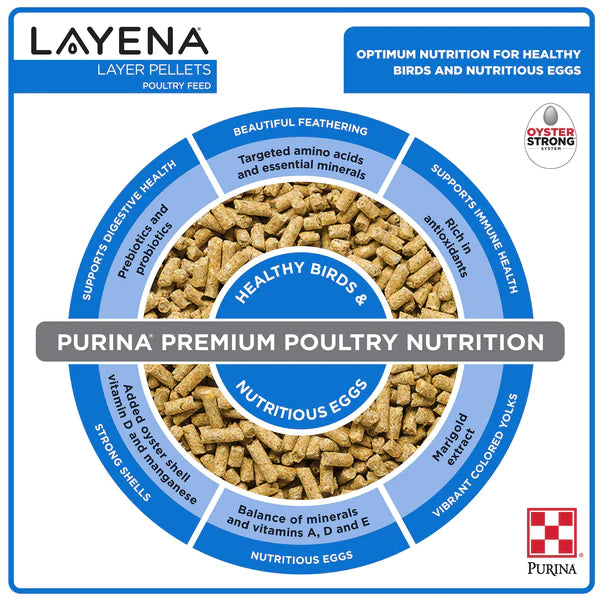 Purina® Layena® Pellets Chicken Feed 50lb – McGregor General Store