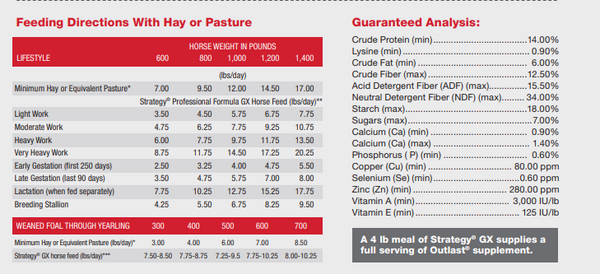 Purina® Strategy® Professional Formula GX Horse Feed – McGregor General ...