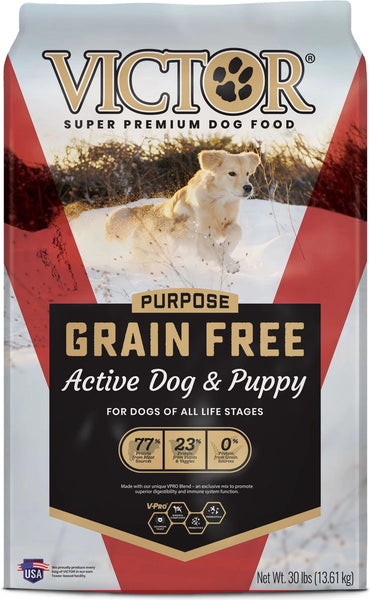 Victor Purpose Grain-Free Active Dog & Puppy 30lb – McGregor General Store